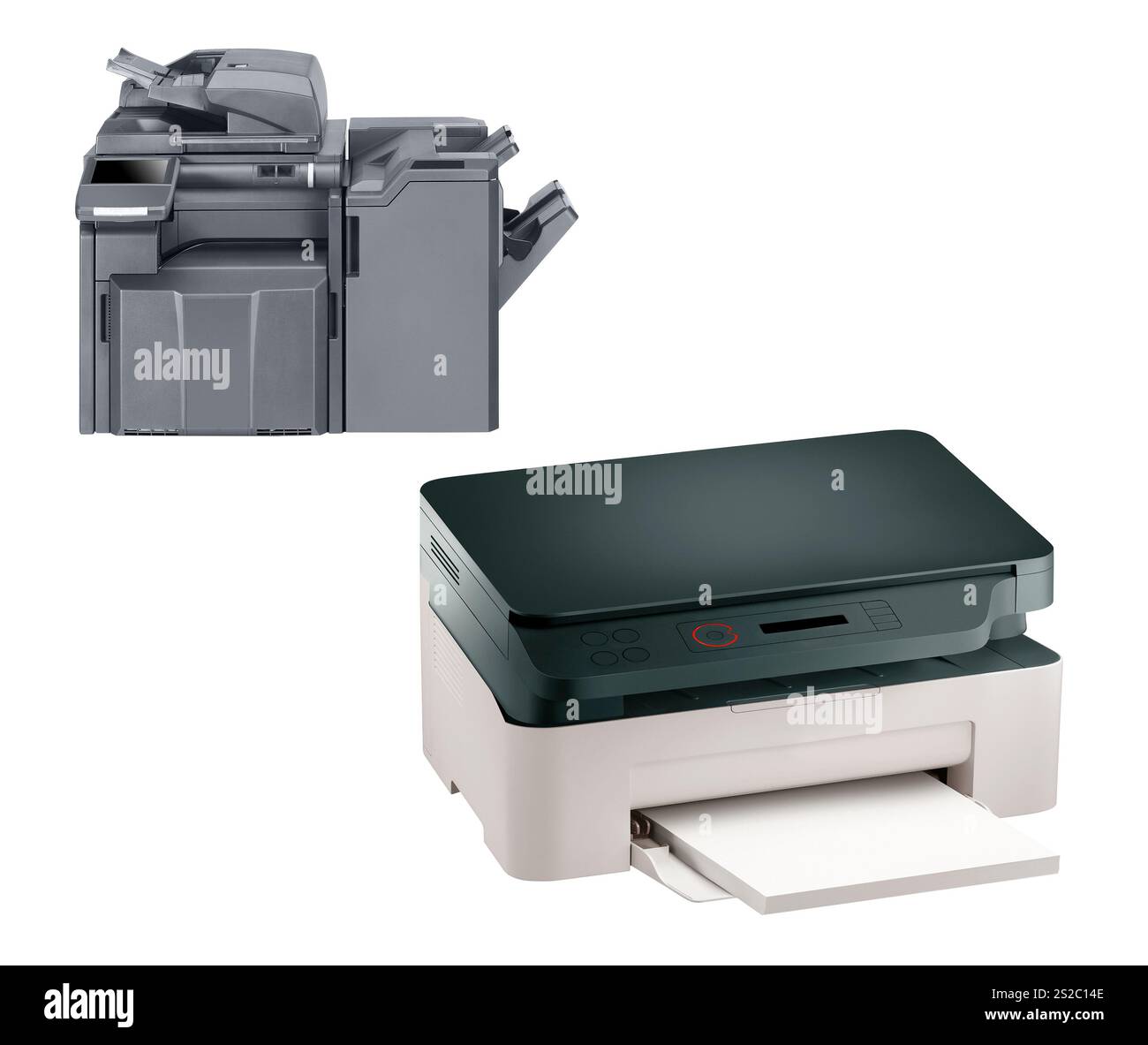 Printer scaner isolated on white background Stock Photo - Alamy