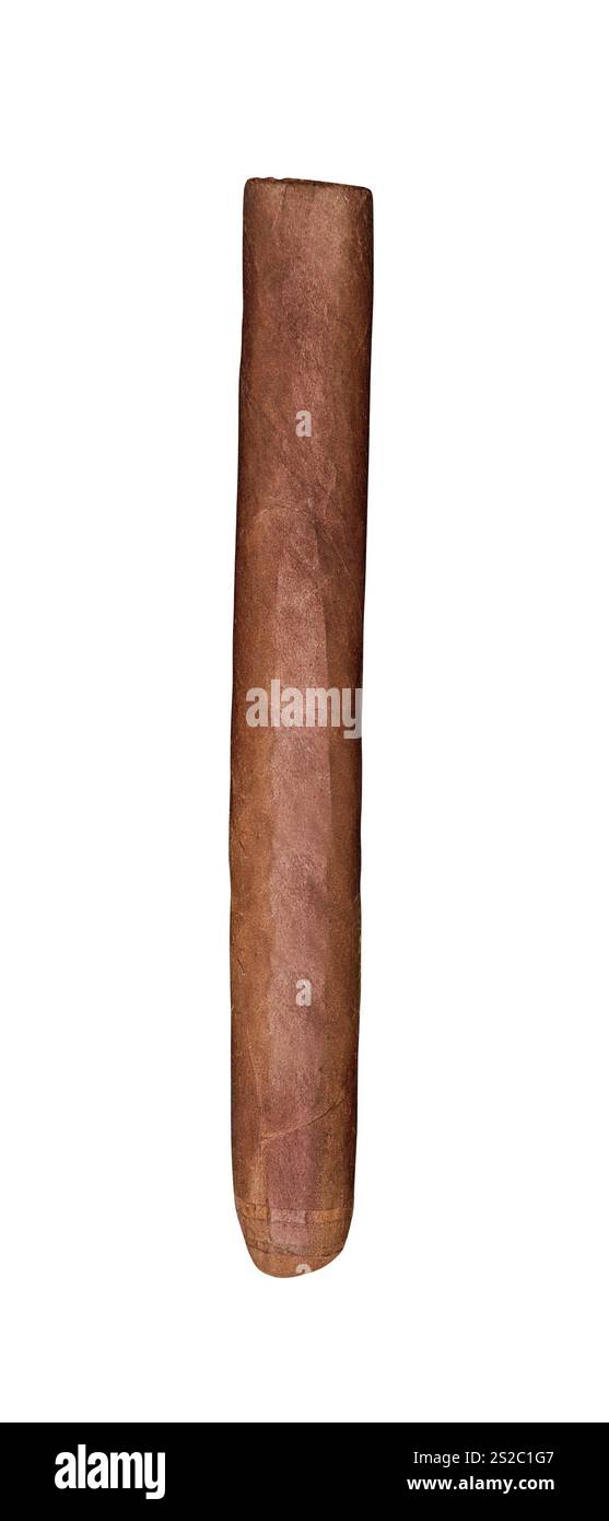 long cigar isolated on white background Stock Photo - Alamy