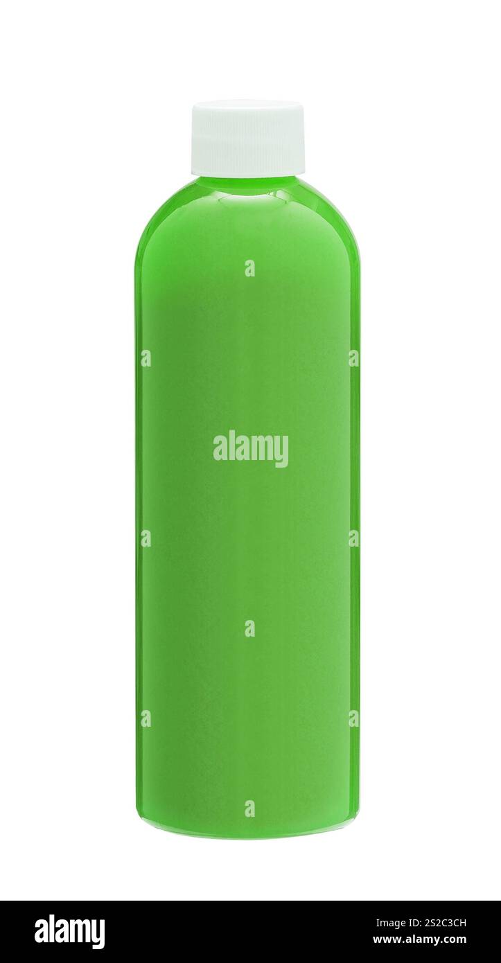 green color bottle isolated on white Stock Photo - Alamy
