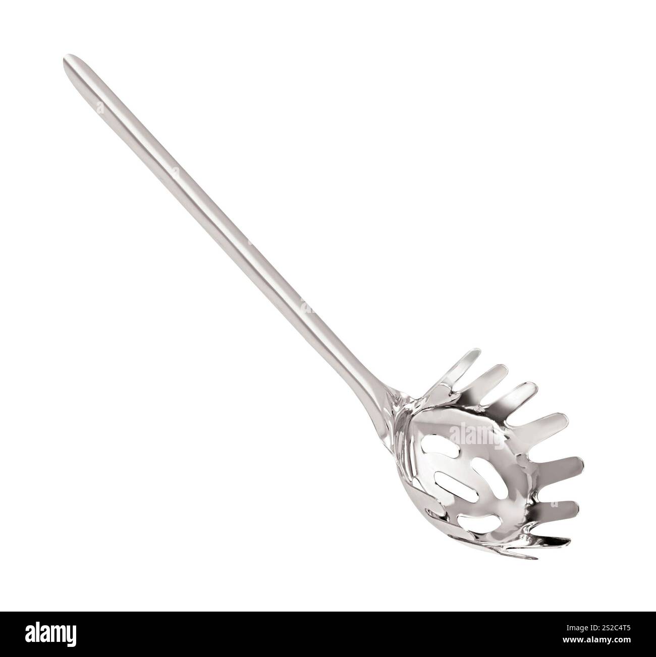 Spaghetti server on white background Stock Photo - Alamy