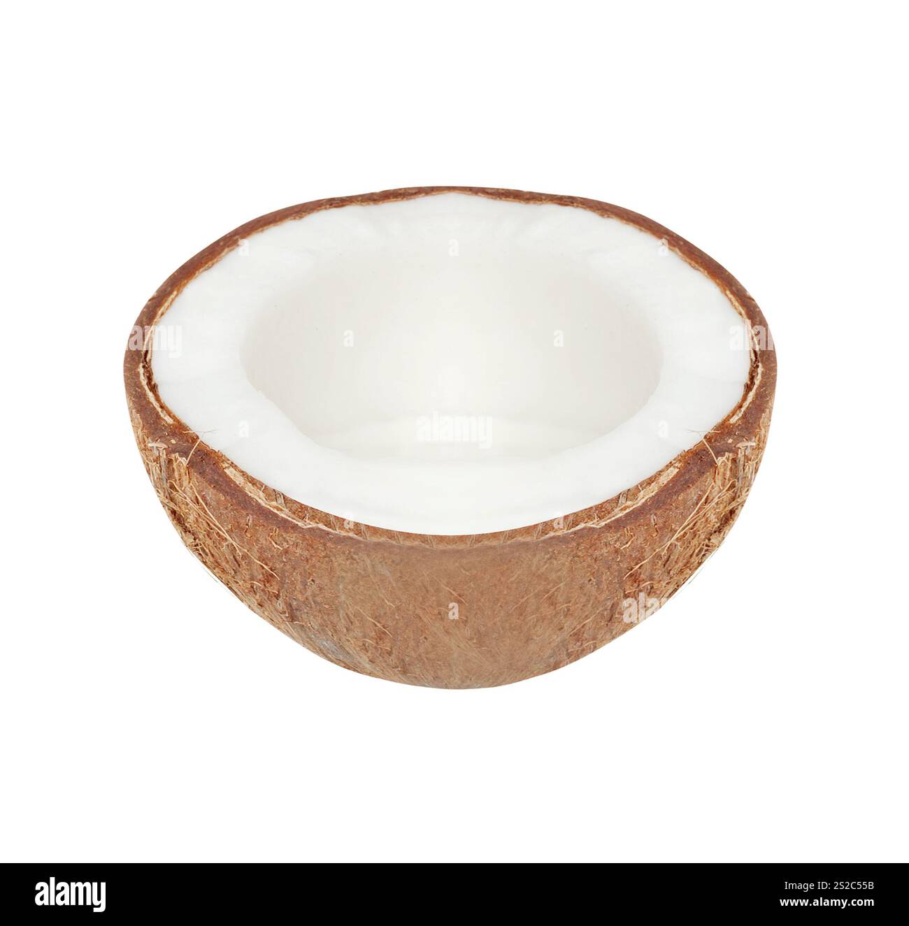 Crushed cocnut isolated on white background Stock Photo - Alamy