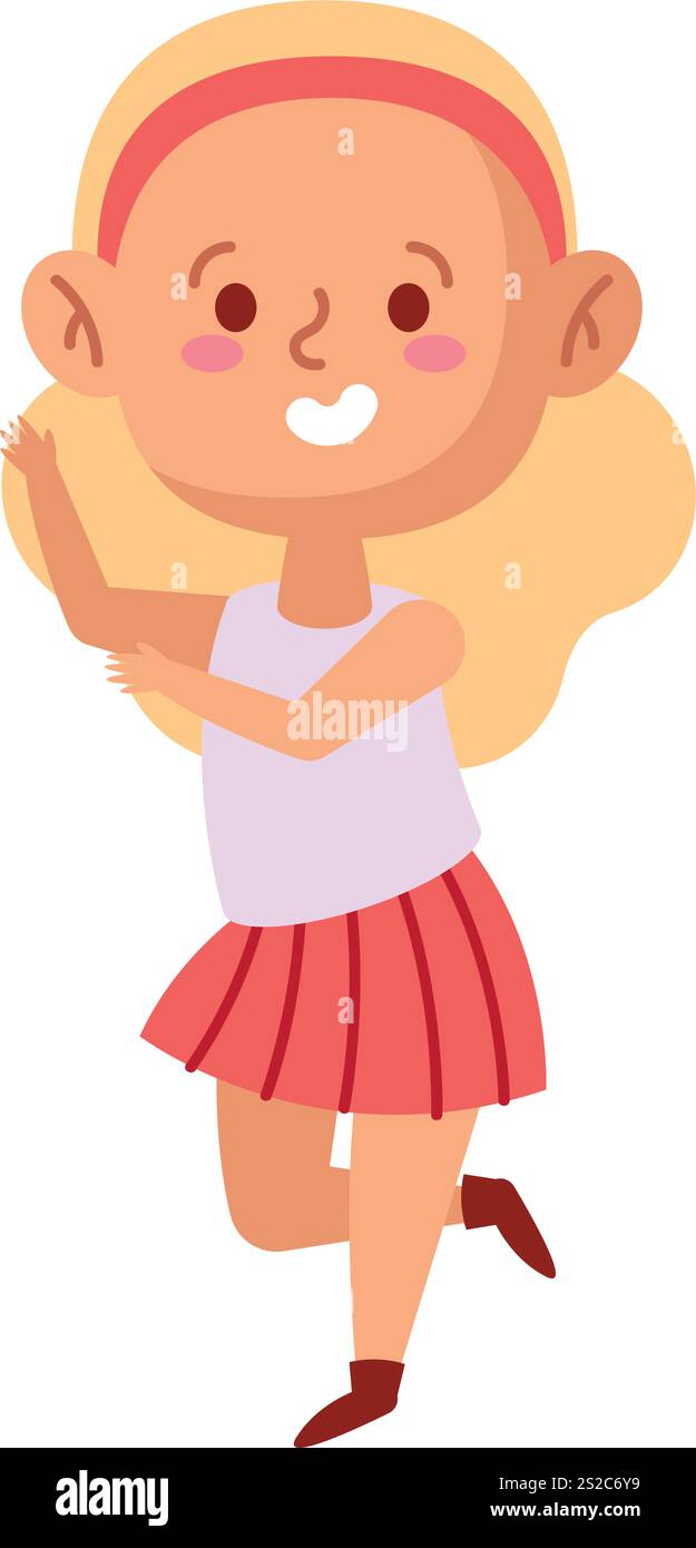 cartoon girl dancing Stock Vector Image & Art - Alamy