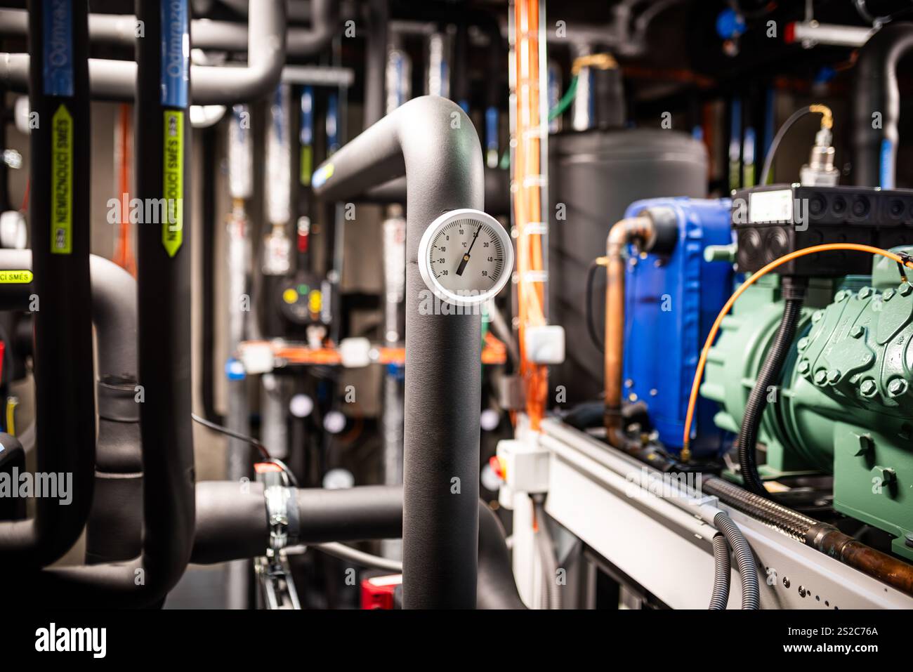 Industrial HVAC System with Automated Controls, Wiring, and Metal ...