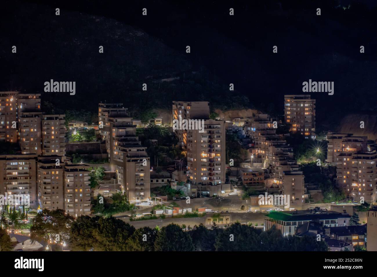 Night city. Lights of the night city. Life in the night city. Nice view ...