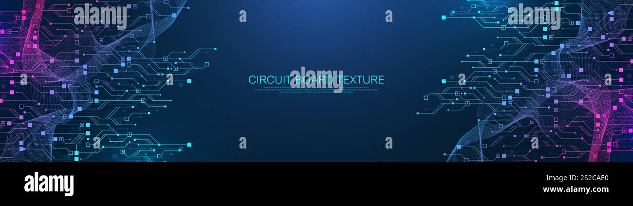 Artificial Intelligence with circuit electric line style. Digital ...