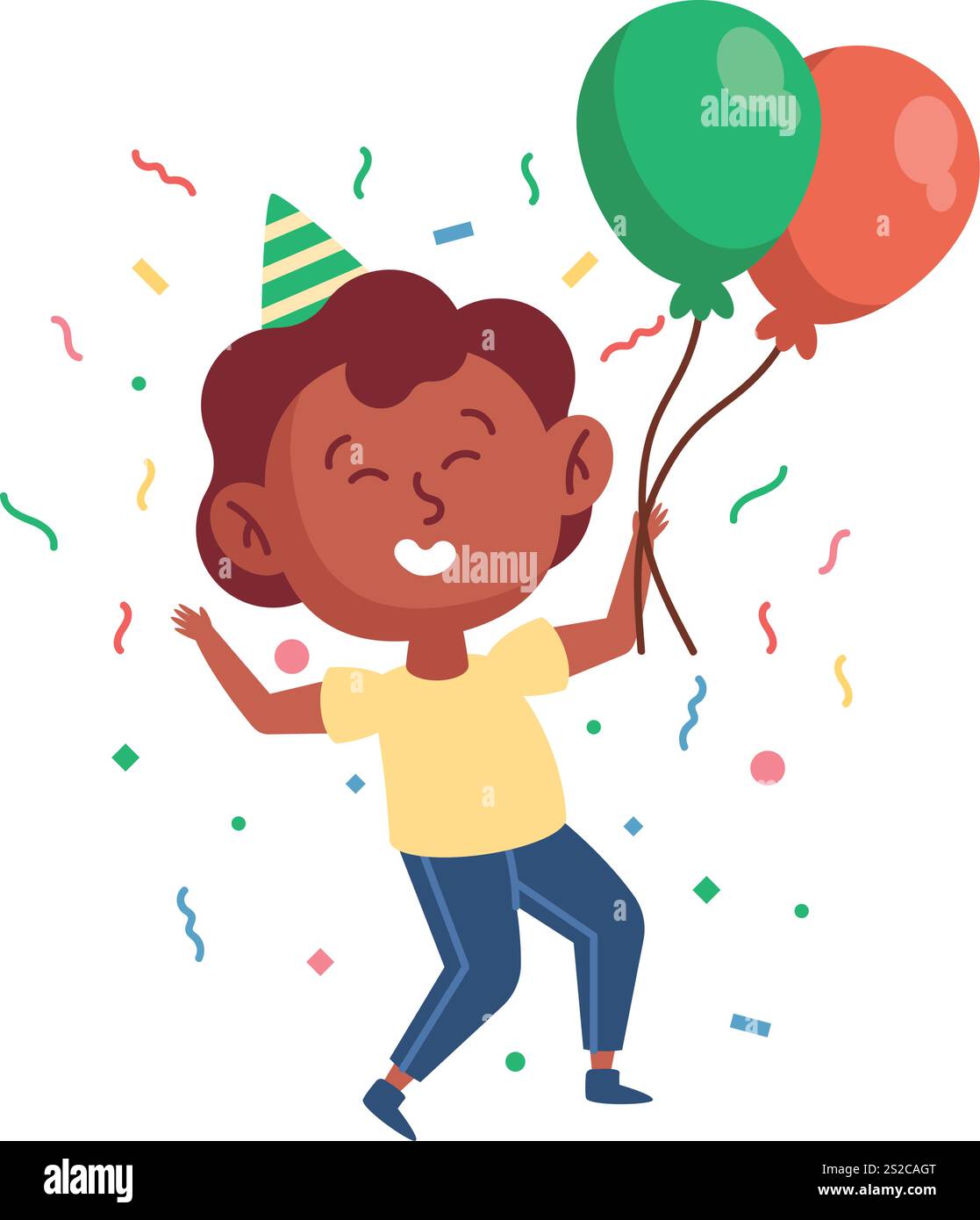 afro boy celebrating Stock Vector Image & Art - Alamy