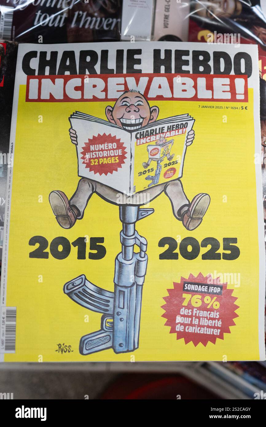 Paris, France. 07th Jan, 2025. This photograph shows a view of a ...