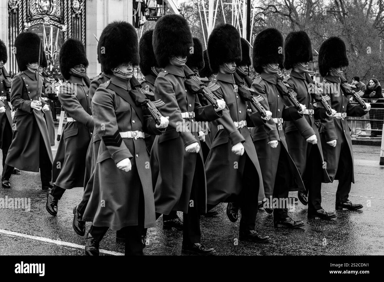 The Coldstream Guards Return To Wellington Barracks After Taking Part ...