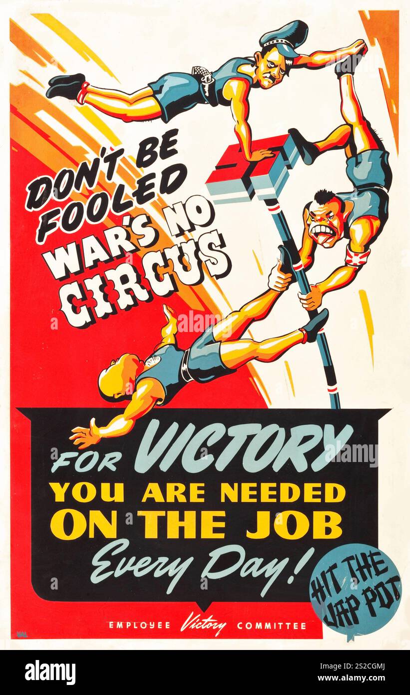 World war ii cartoon hi-res stock photography and images - Alamy