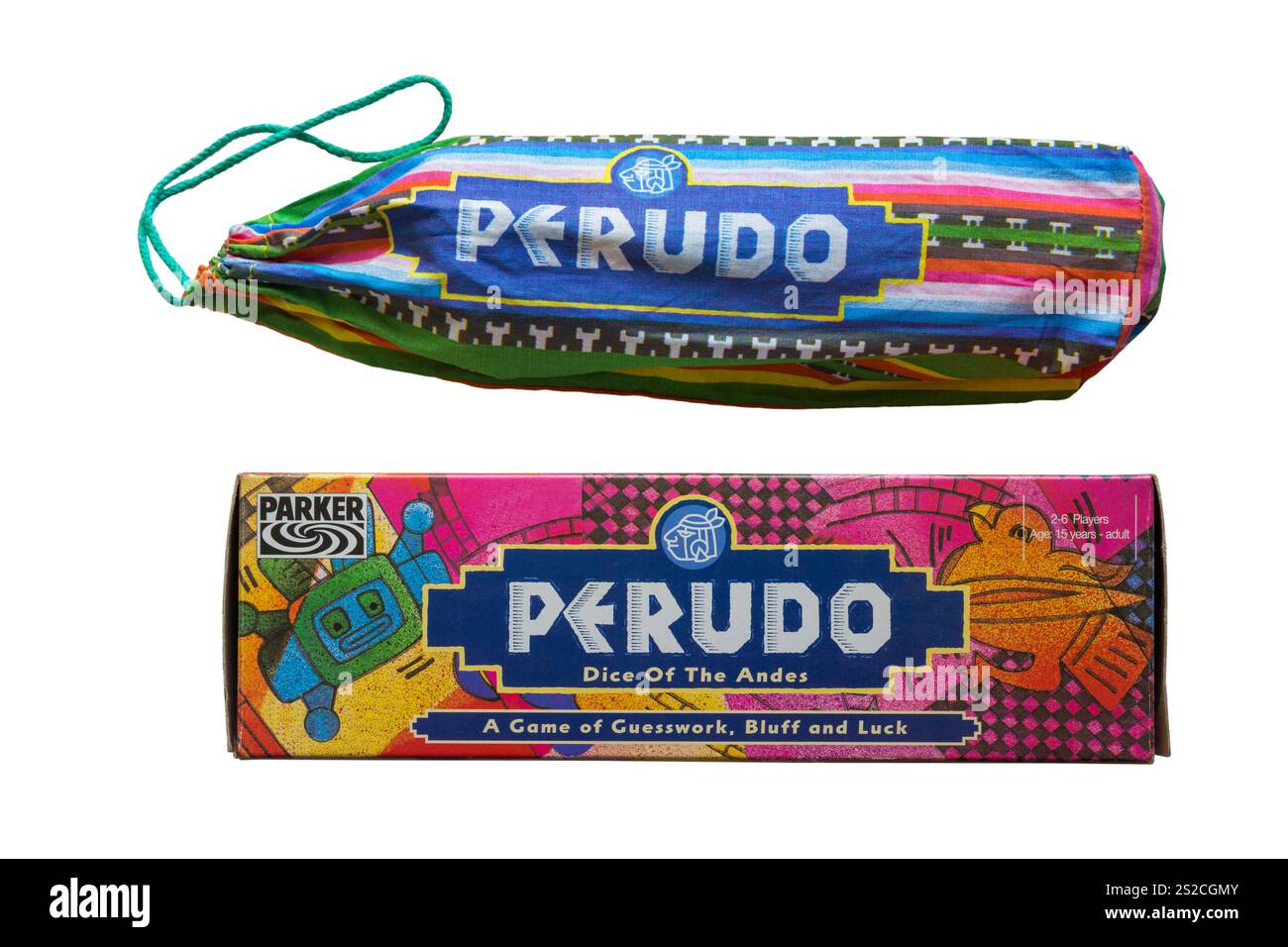 vintage Perudo game dice of the Andes by Parker a game of guesswork ...