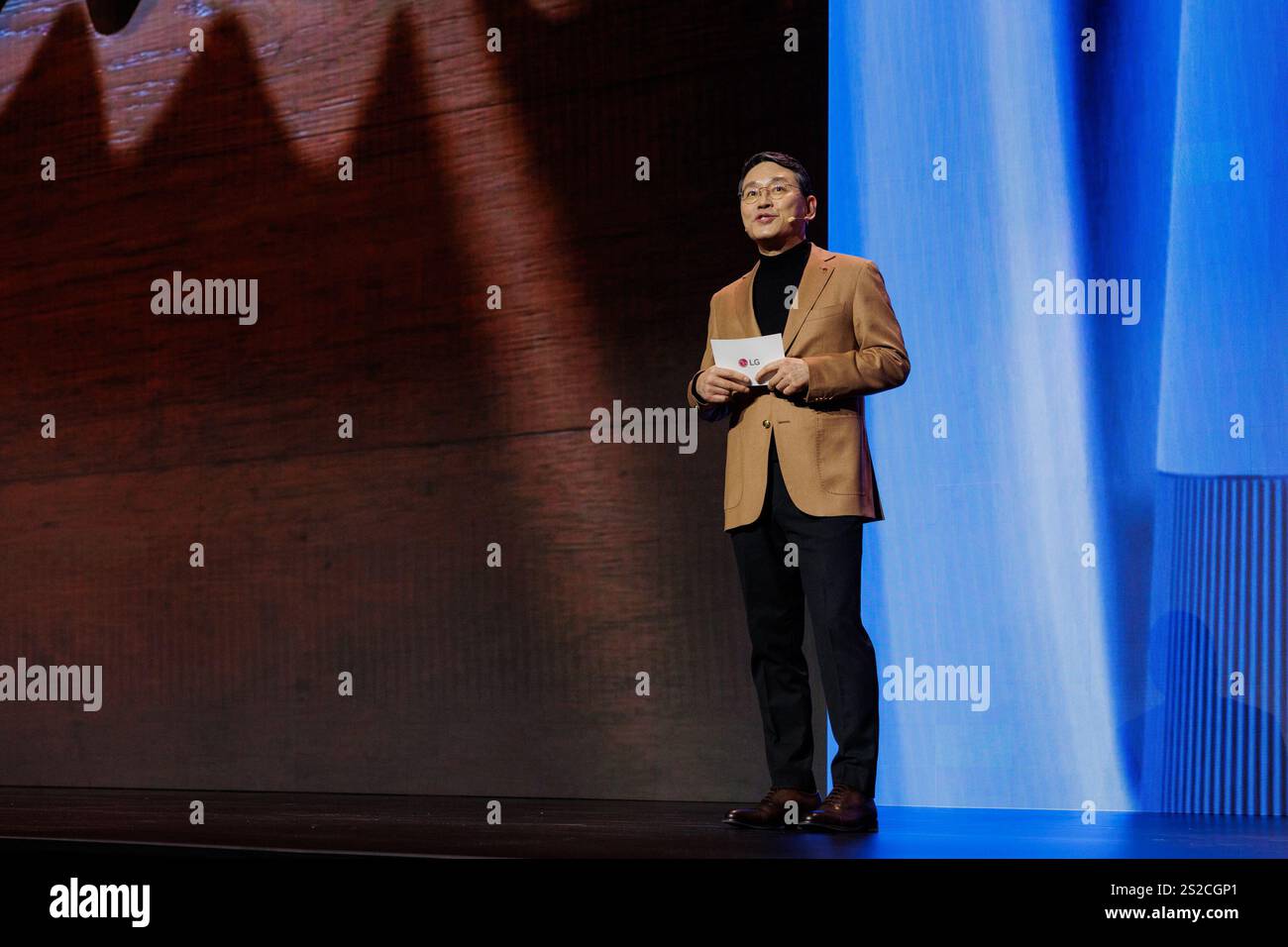 Las Vegas, USA. 06th Jan, 2025. William Cho, CEO of LG Electronics ...