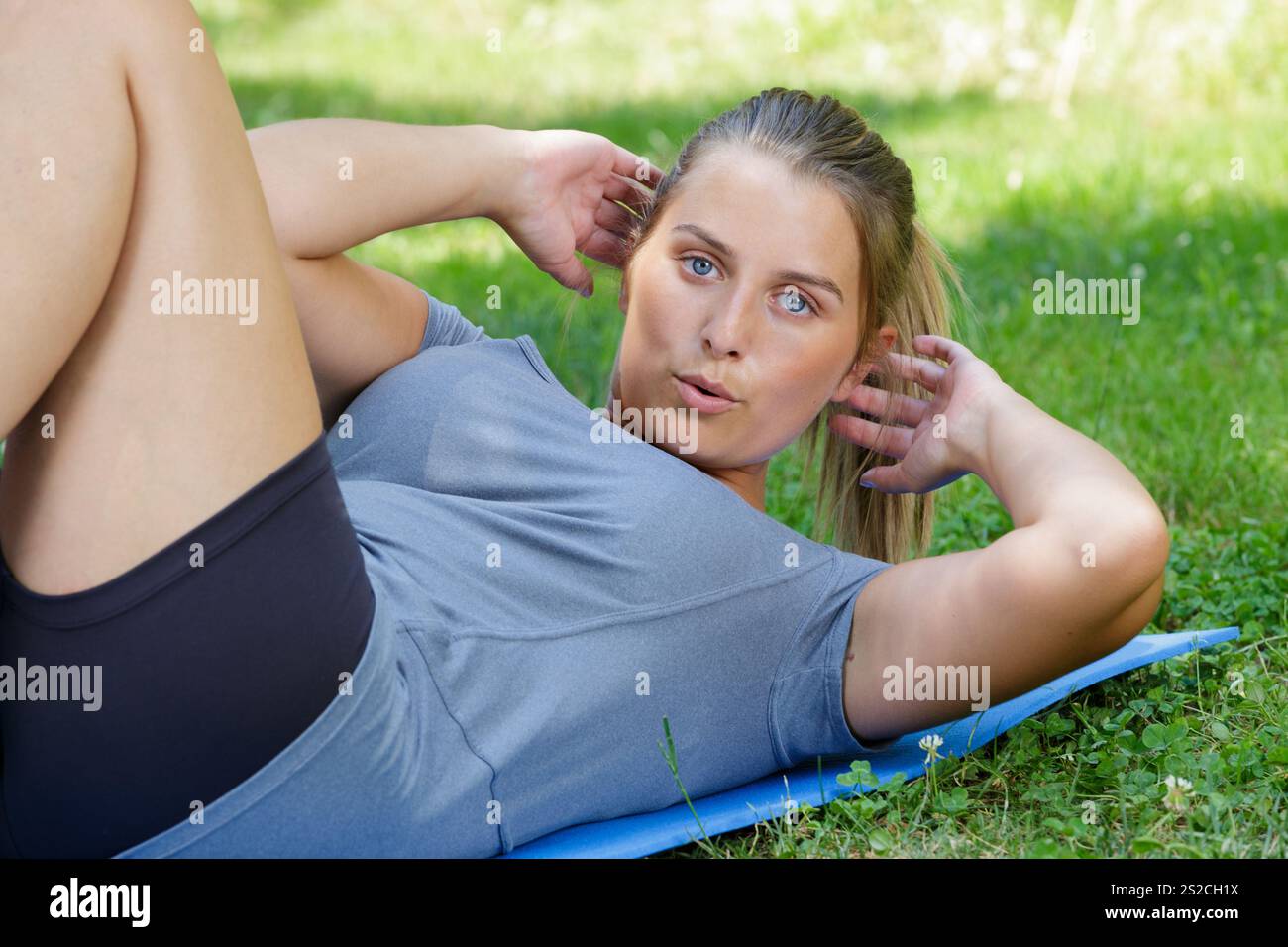 Woman obese sit hi-res stock photography and images - Alamy