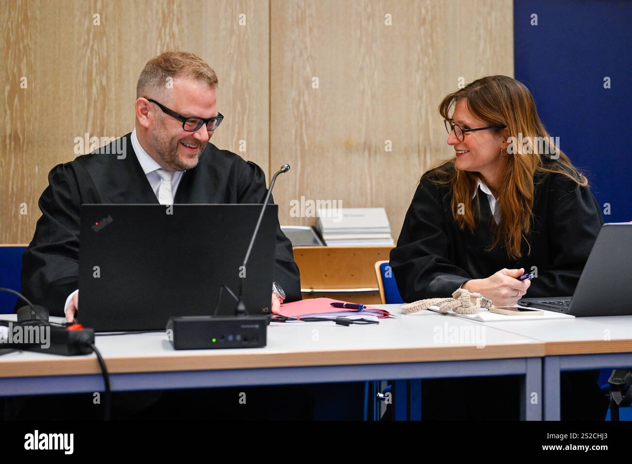 Mannheim, Germany. 07th Jan, 2025. Jörg Becker and Sandra Bauer ...