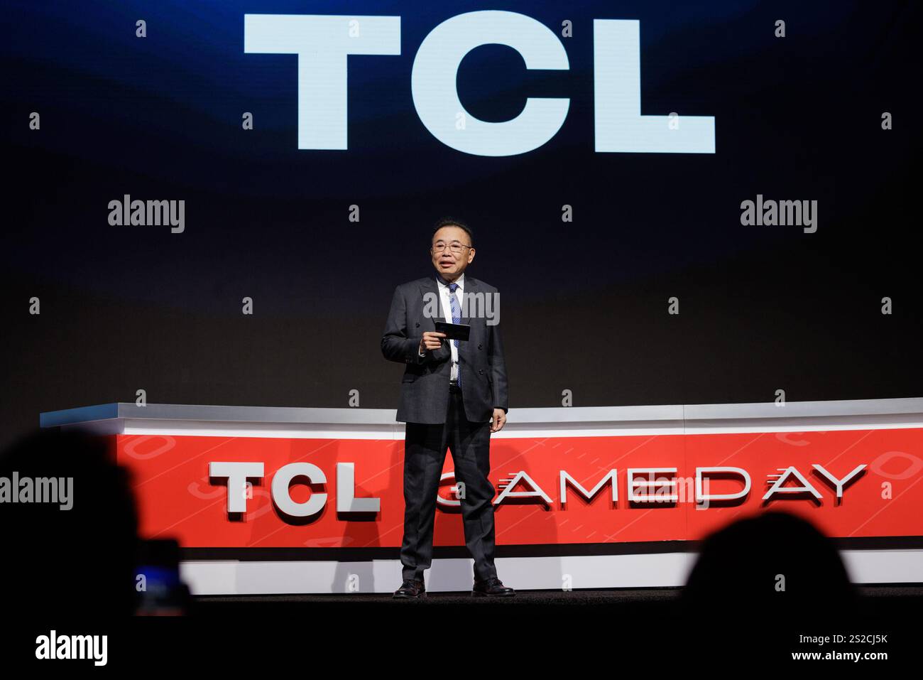 Las Vegas, USA. 06th Jan, 2025. Li Dongsheng, Chairman and CEO of TCL ...