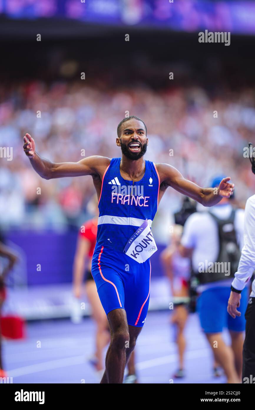 Muhammad Kounta participating in the 4X400 meters relay mixed at the ...