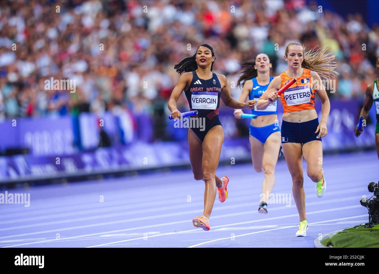 Nicole Yeargin participating in the 4X400 meters relay mixed at the ...