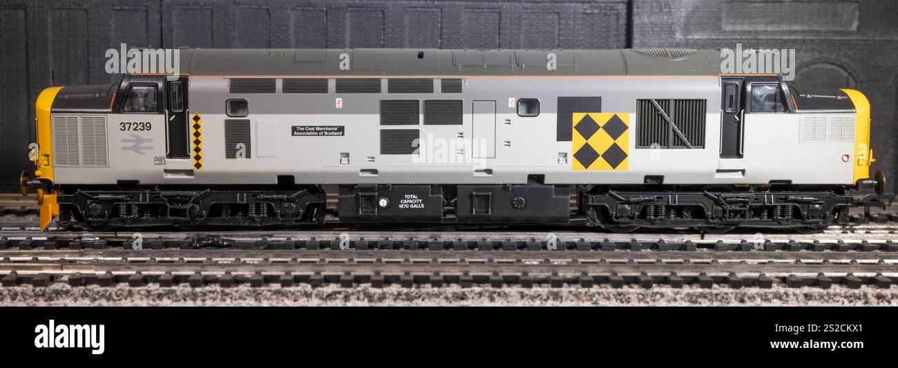 Class 37 diesel locomotive, Coal Sector livery, 00 gauge scale model ...