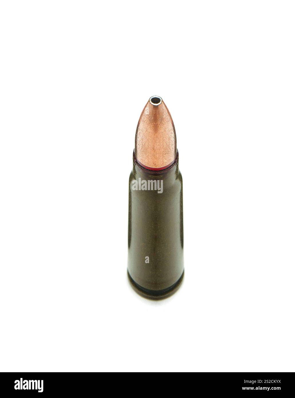 Bullet isolated on white background Stock Photo - Alamy