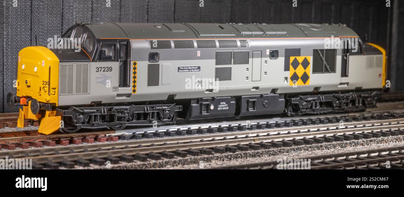 Class 37 diesel locomotive, Coal Sector livery, 00 gauge scale model ...