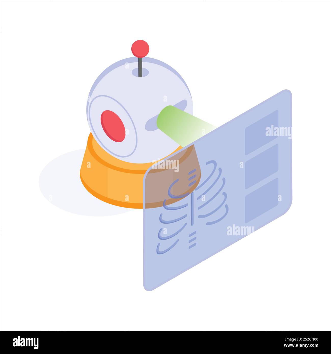 AI powered scanner for analyzing radiology images in detail Stock ...
