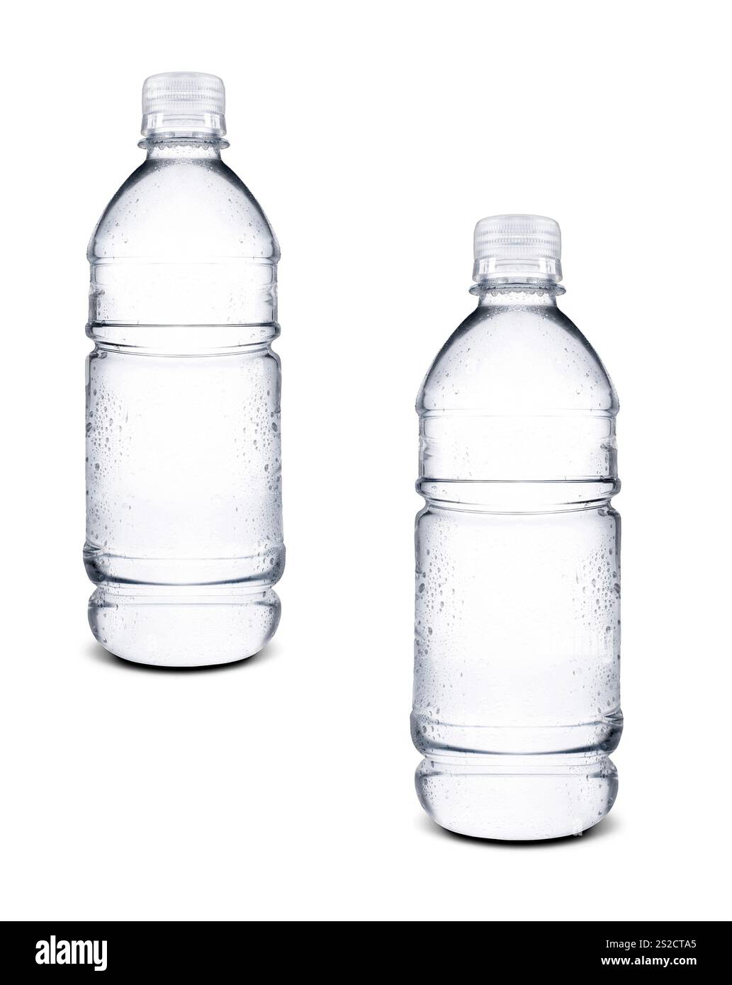 small bottles of water isolated on white background Stock Photo - Alamy