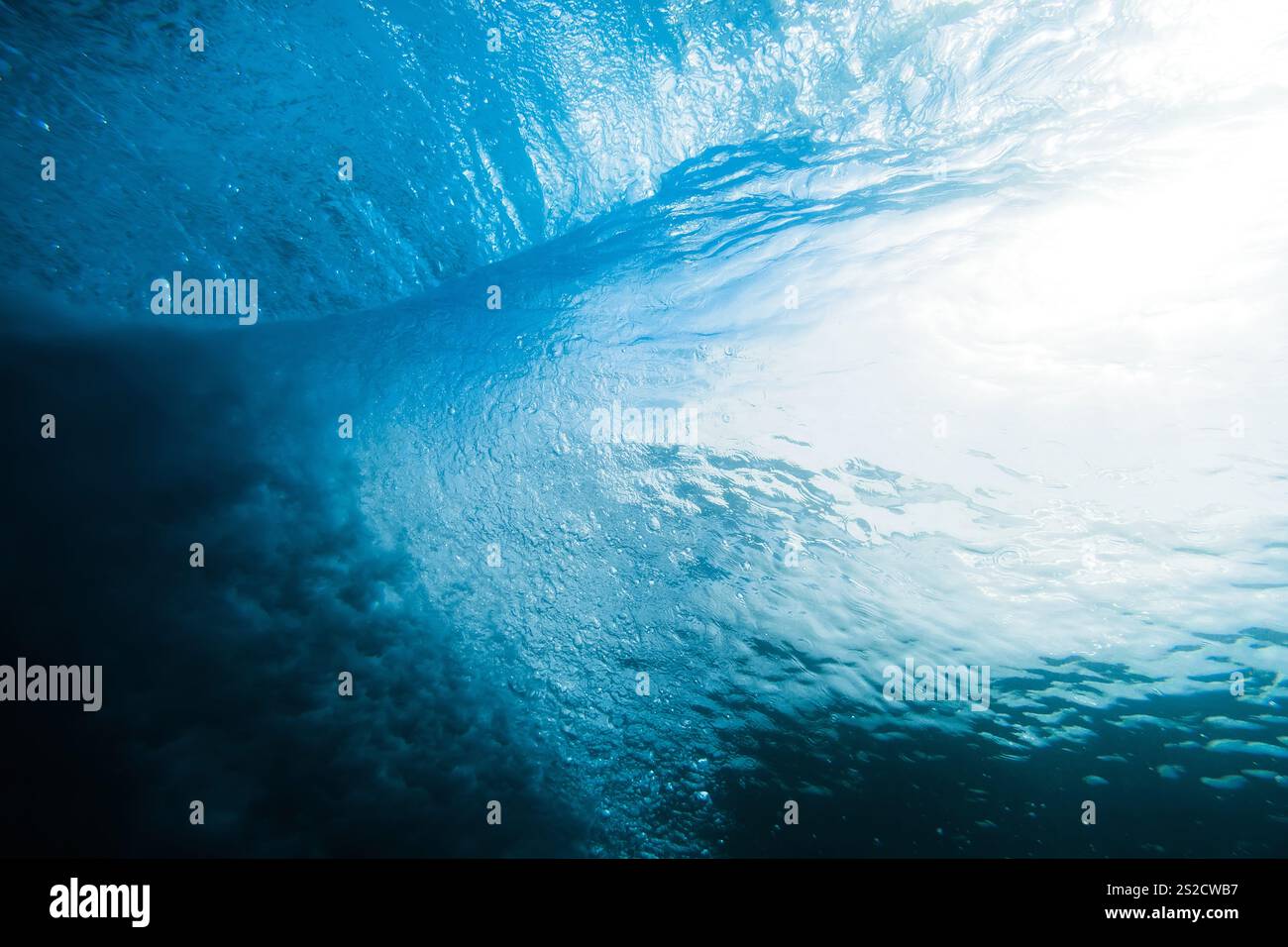 Underwater barrel wave. Perfect barrel wave breaking in ocean Stock ...