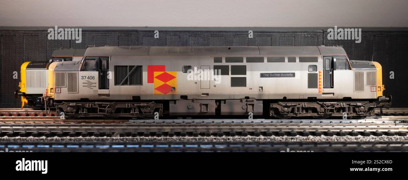Class 37 diesel locomotive, Distribution Sector livery, 00 gauge scale ...