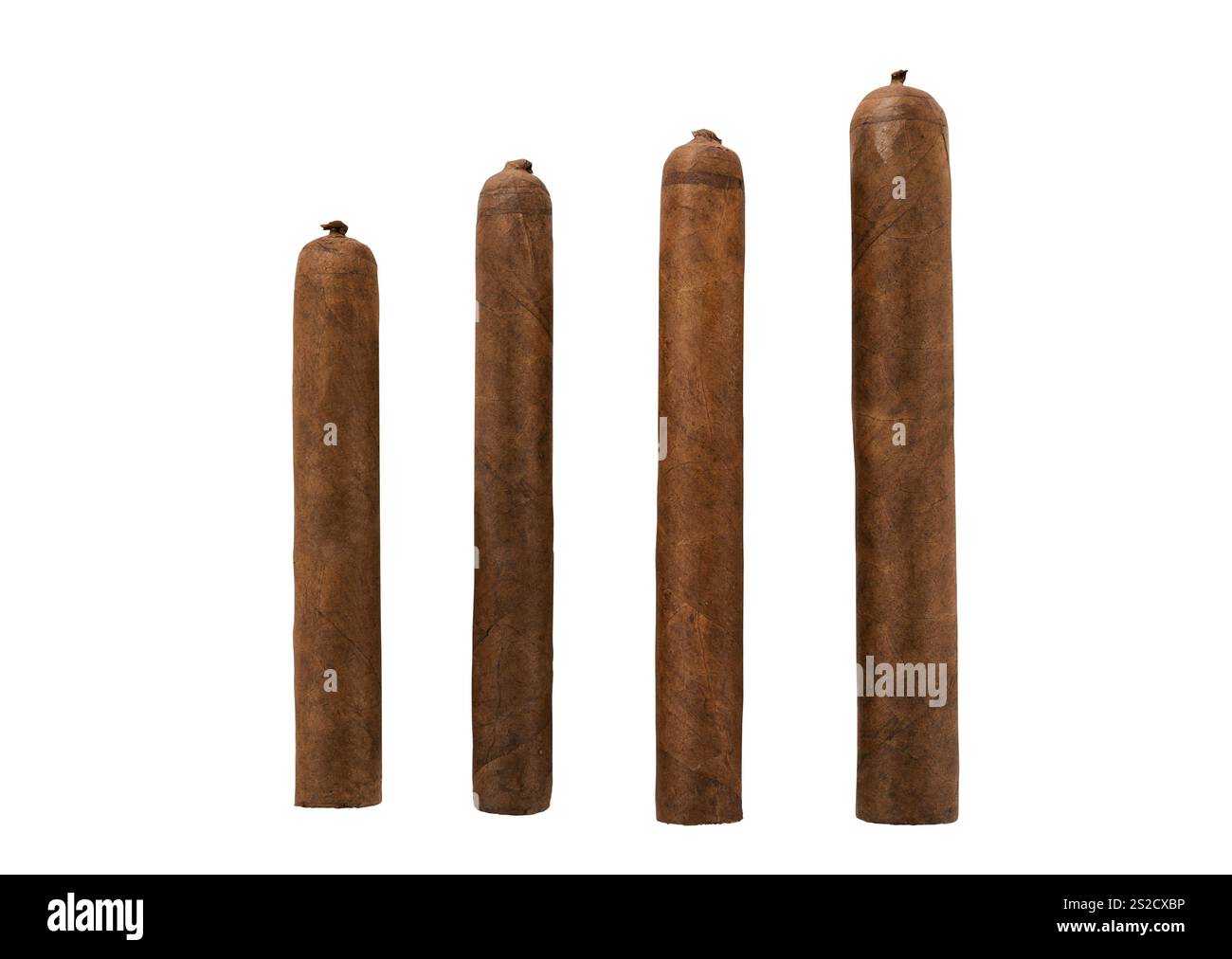 isolated cigars all sizes isolated on white background Stock Photo - Alamy