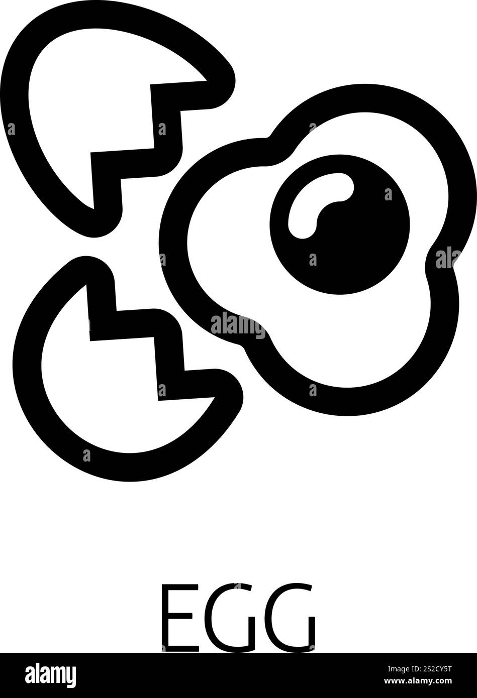 Egg Food Icon Concept Stock Vector Image & Art - Alamy