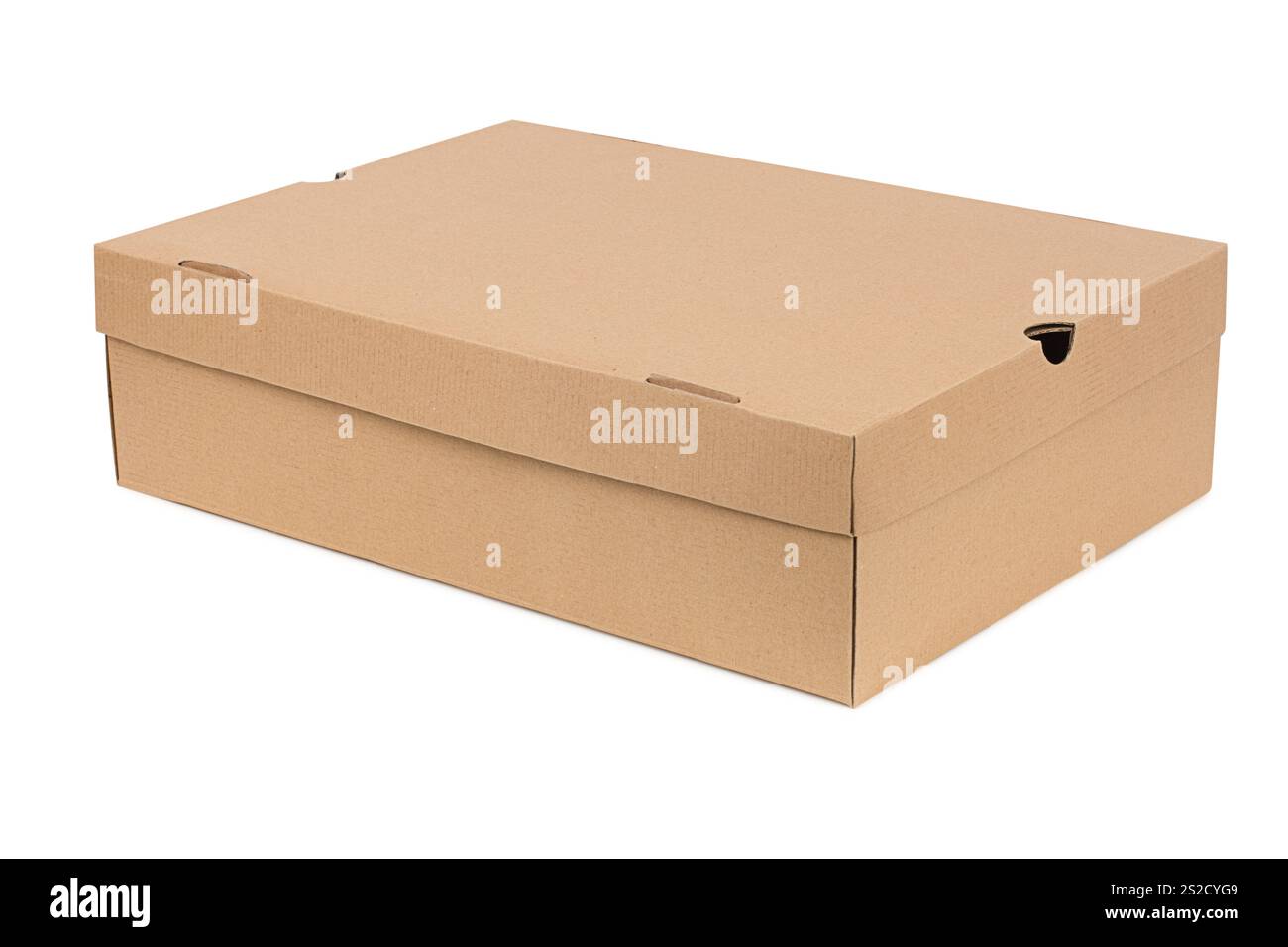 Simple shoe box isolated on white background Stock Photo - Alamy