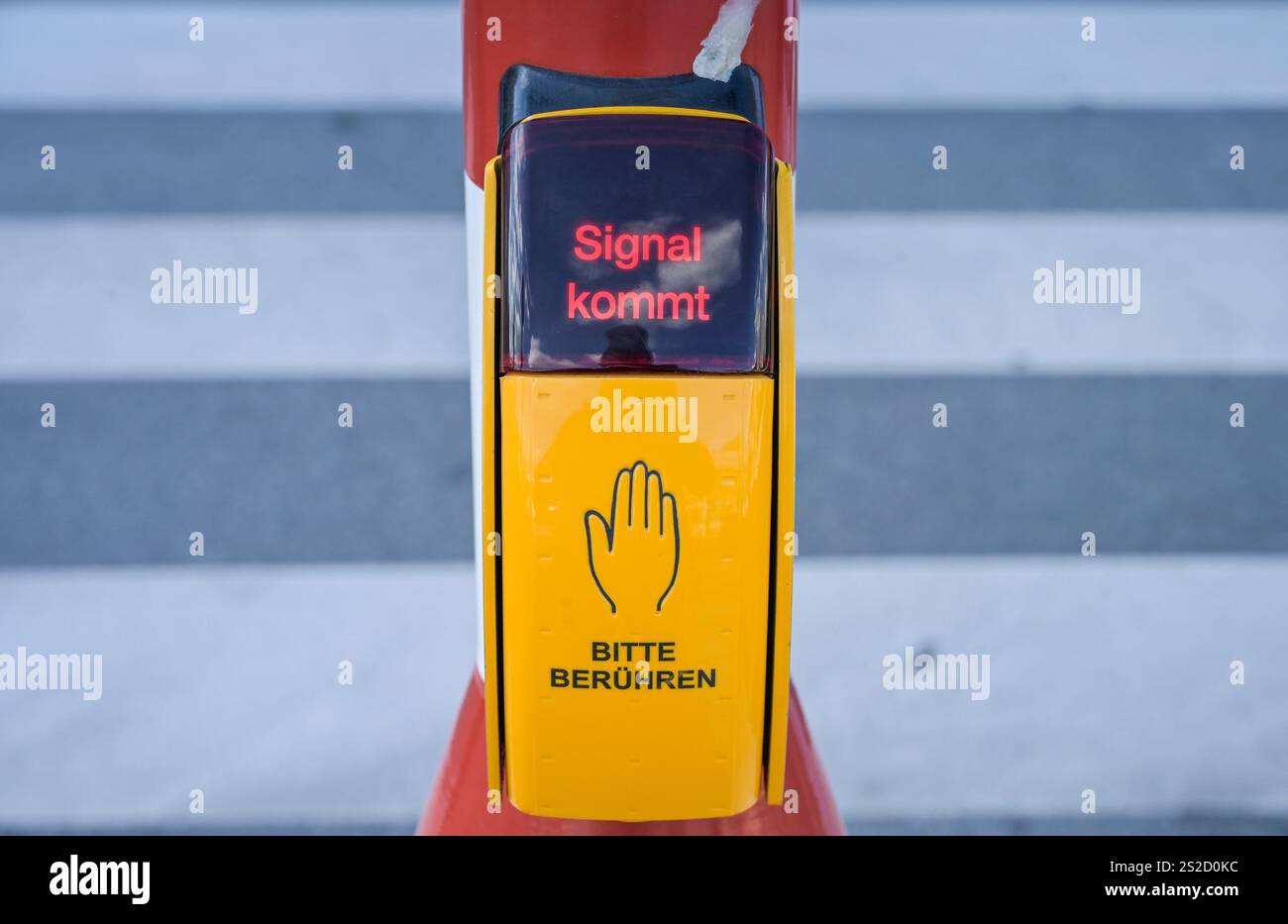 Schalter an Zebrastreifen, Fußgängerüberweg *** Switches at crosswalks, crosswalks Stock Photo ...