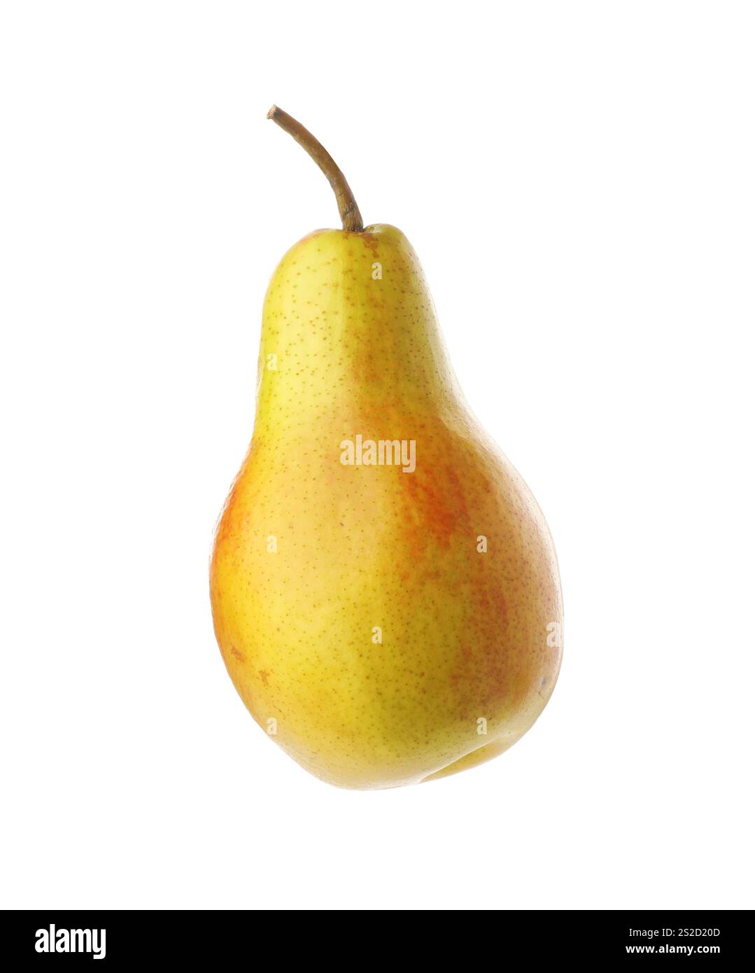 One whole ripe pear isolated on white Stock Photo - Alamy