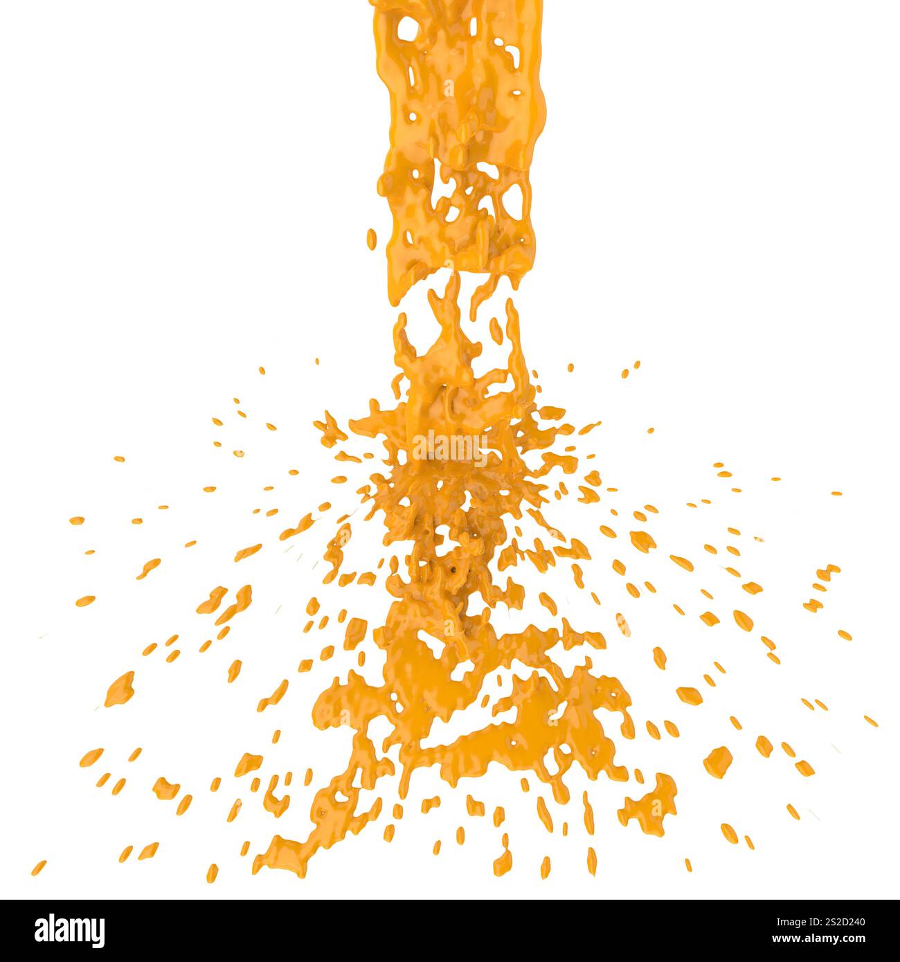 3D paint splash isolated on white background Stock Photo - Alamy