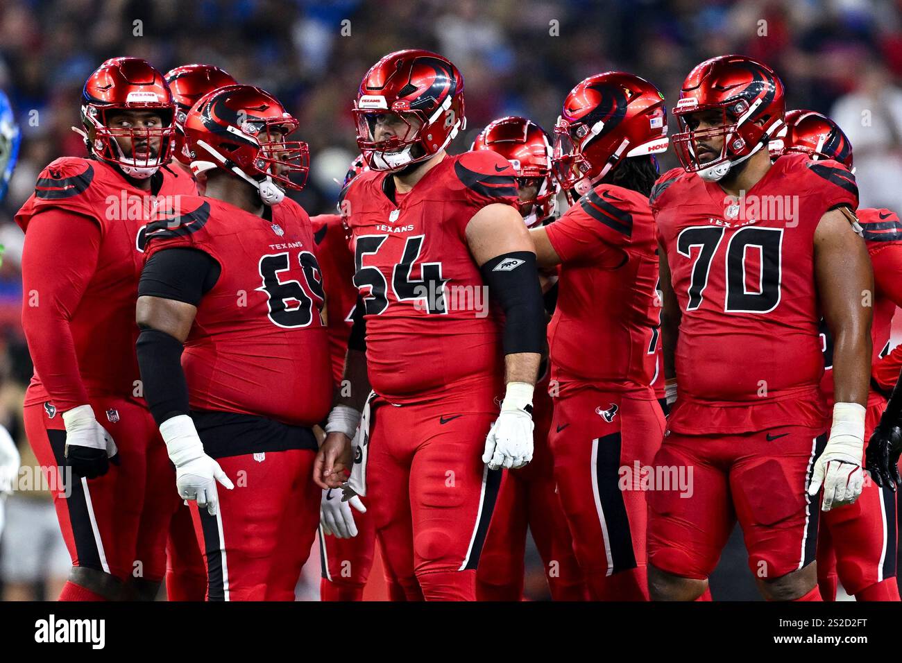 Houston Texans quarterback C.J. Stroud (7) and the offensive line ...