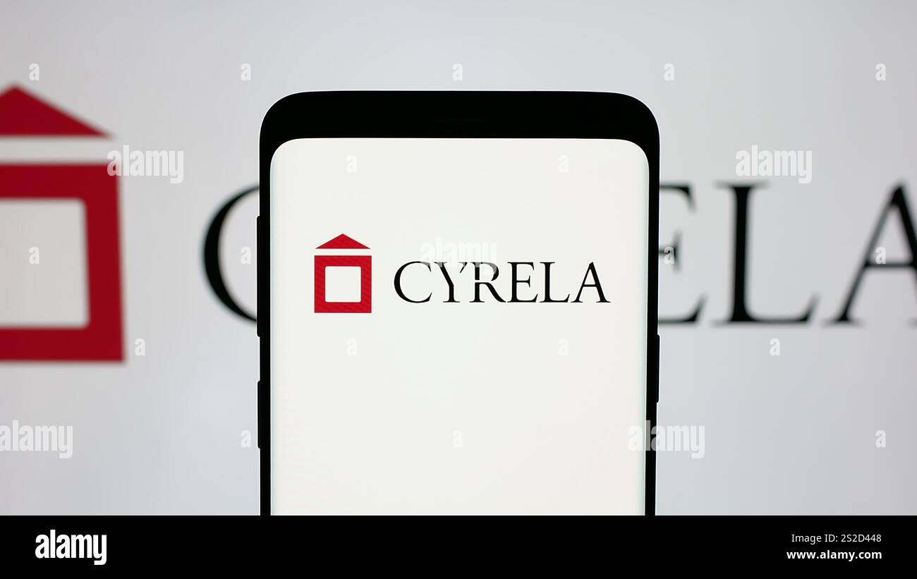 In this photo illustration, a mobile phone with the logo of Brazilian ...