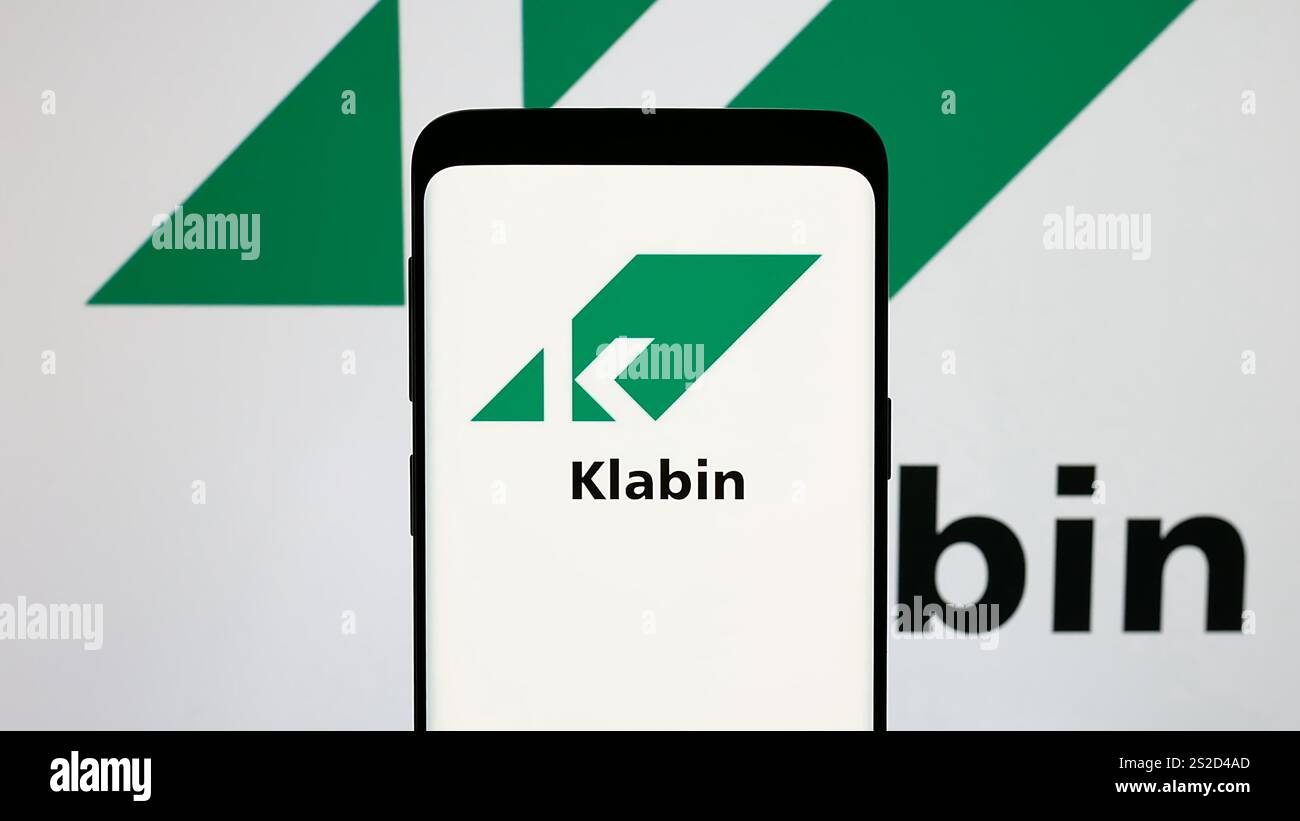 In this photo illustration, a mobile phone with the logo of Brazilian ...