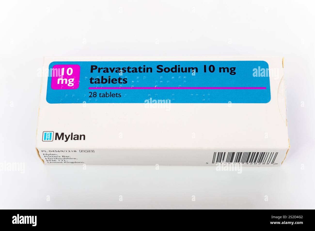 Mylan Pravastatin Sodium tablets Stock Photo - Alamy