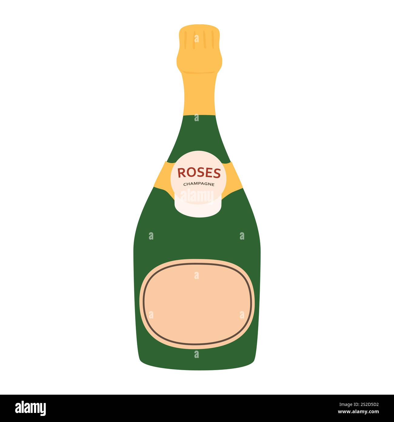 Wine bottle. Champagne and prosecco vintage bottle. Sparkling wine ...