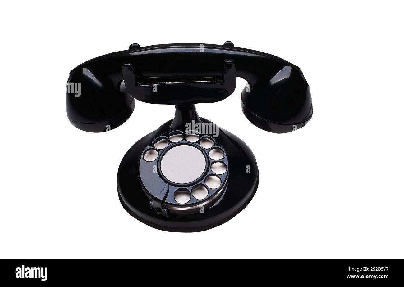 Old Style Phone isolated on white background Stock Photo - Alamy