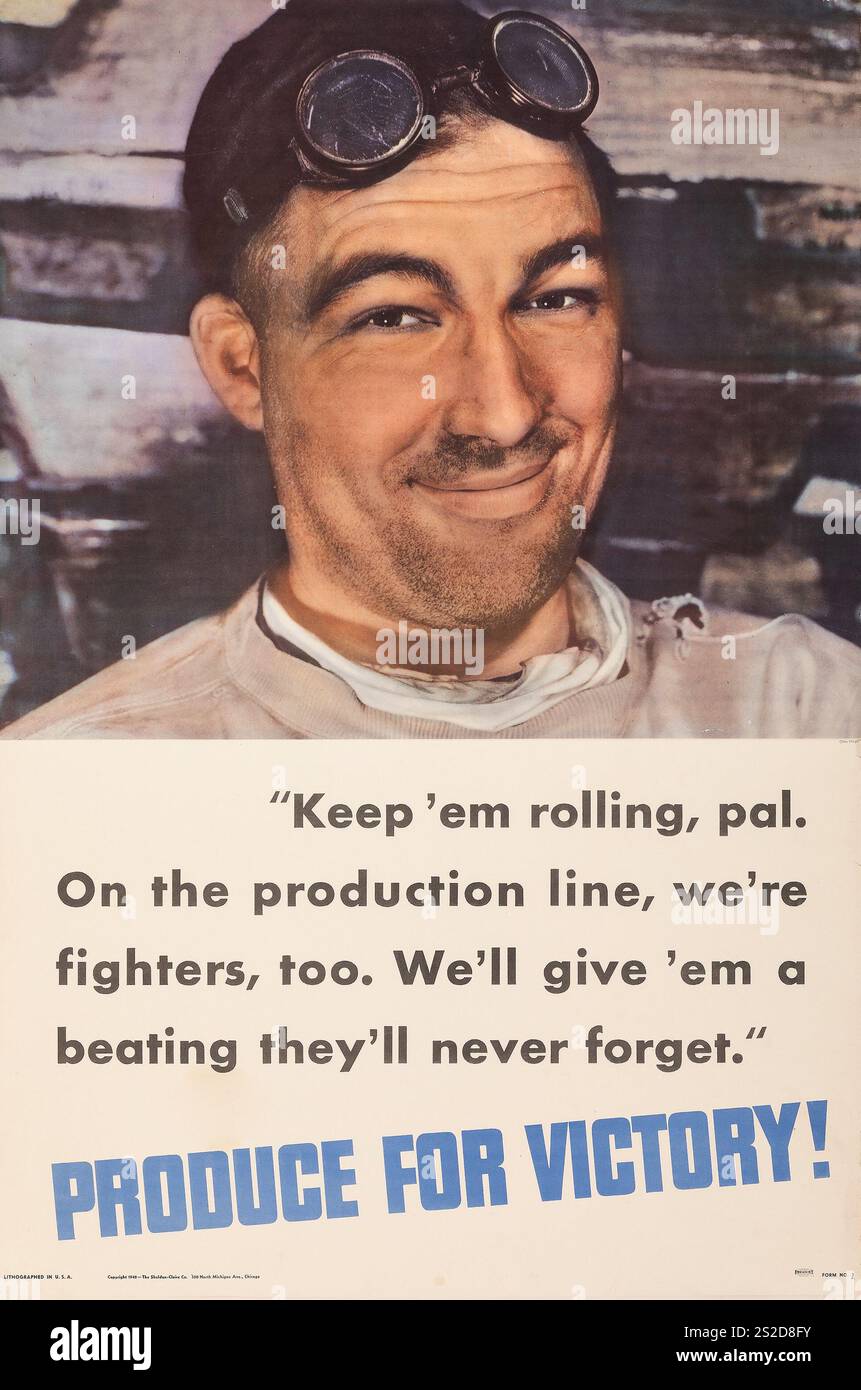 American World War II Propaganda (Sheldon-Claire Company, 1942) Poster ...