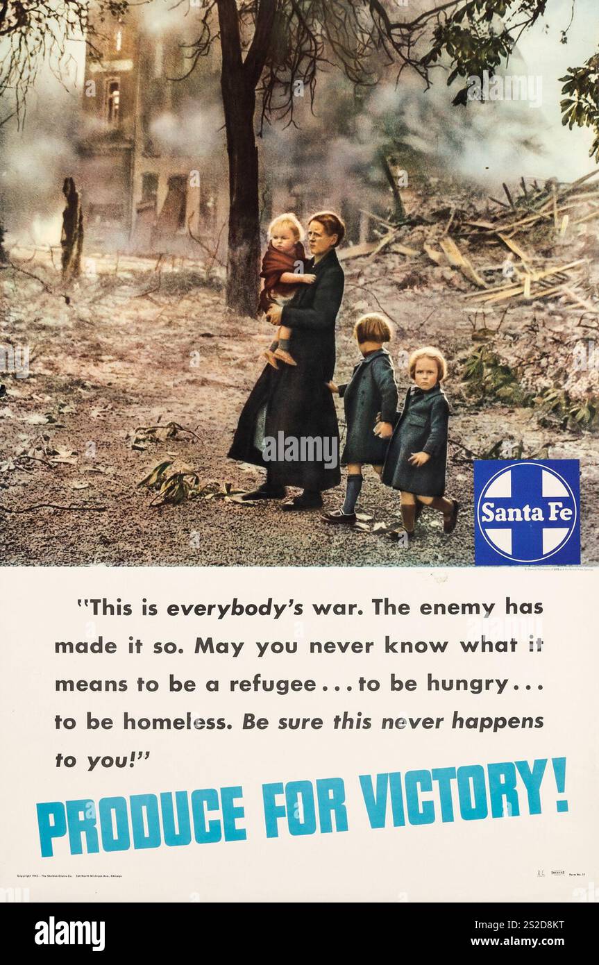 American World War II Propaganda Poster (Sheldon-Claire, 1942) Poster ...