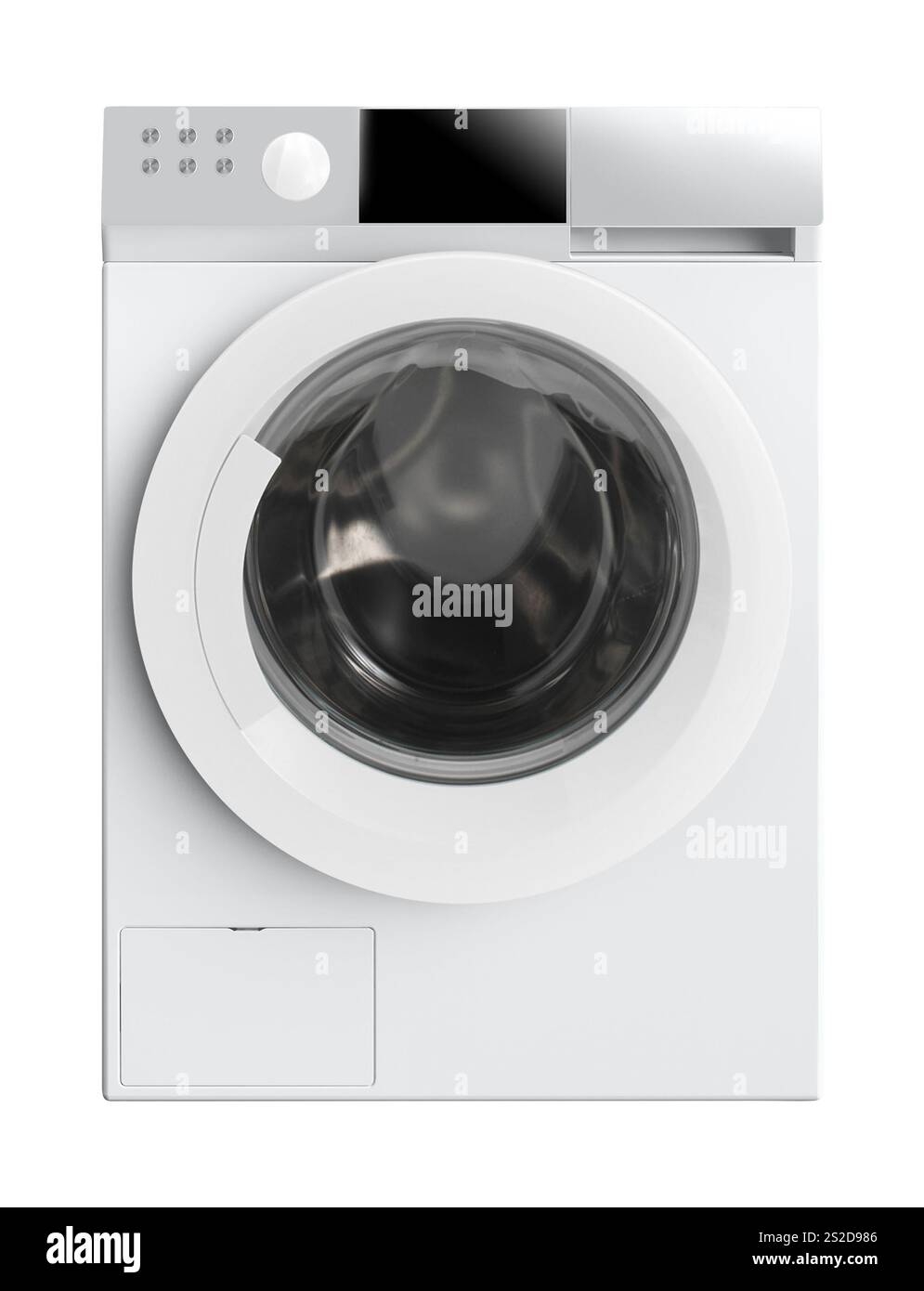 Washing machine isolated on white background Stock Photo - Alamy
