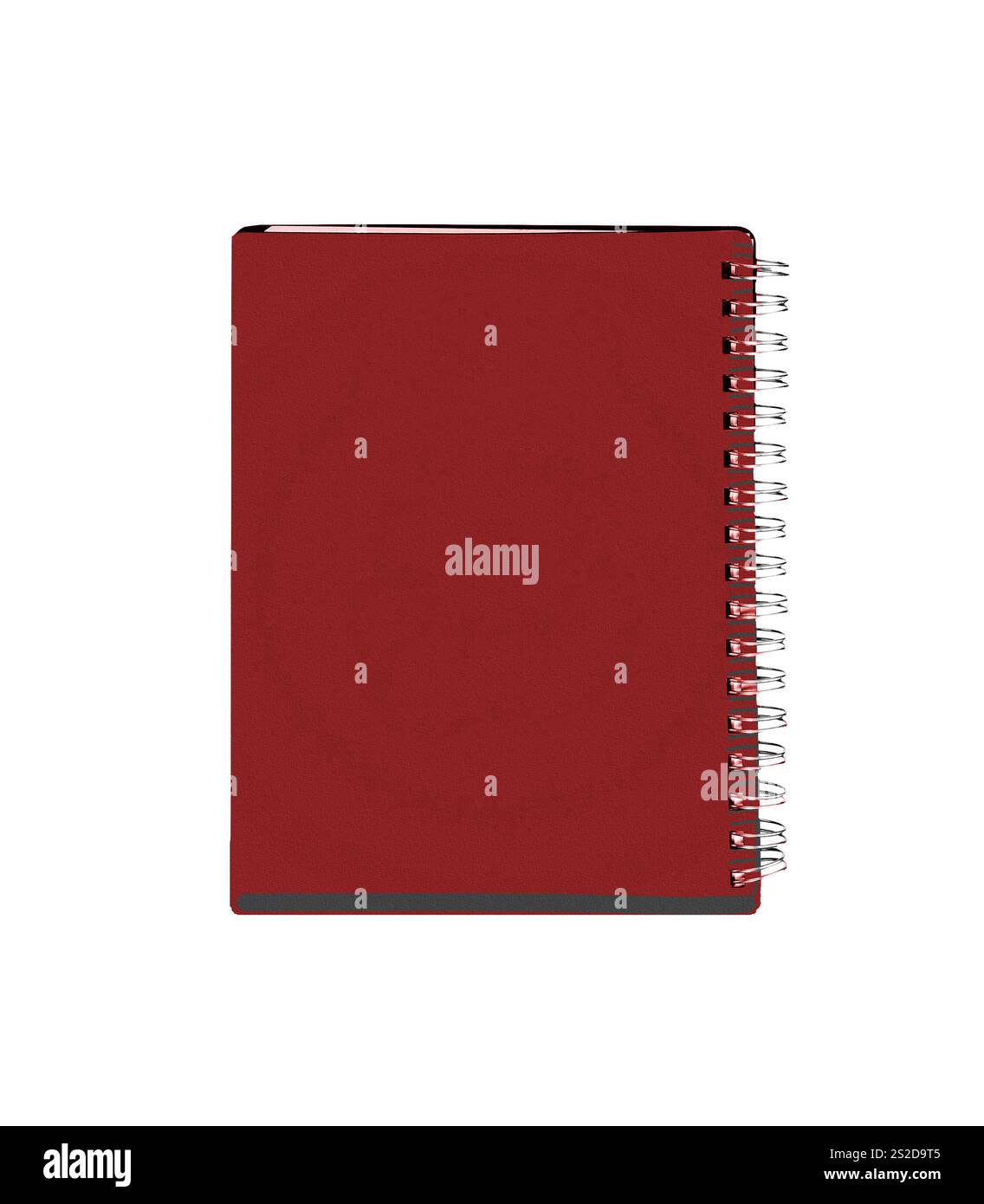 Spiral binder. Note pad isolated on white background Stock Photo - Alamy