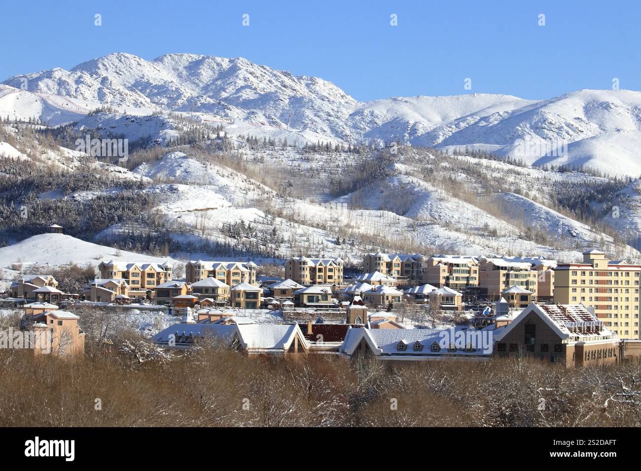 Snow scenery in Altay City, northwest China's Xinjiang Uygur Autonomous ...