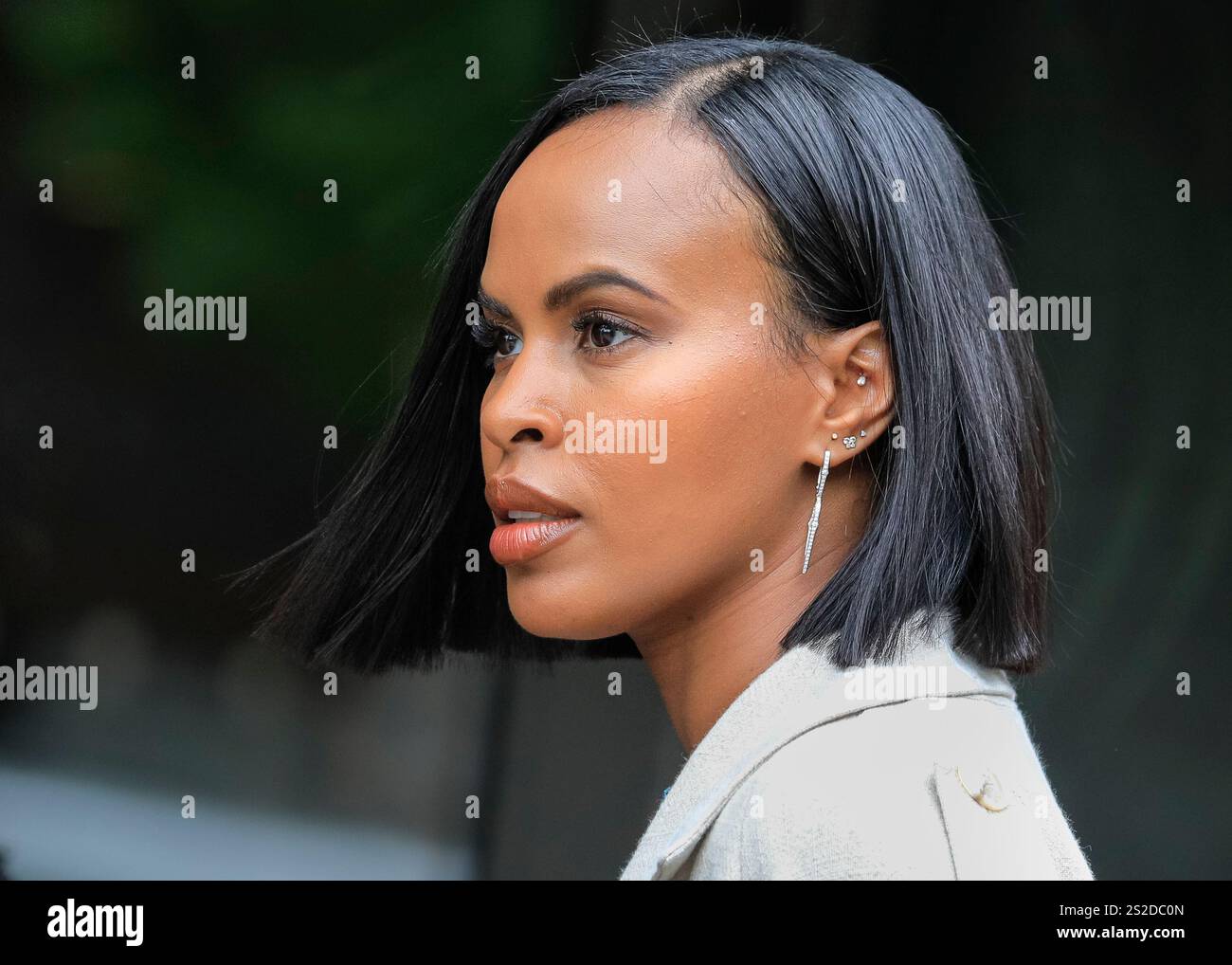 Sabrina Elba, model, wife of Idris Elba, close up, face, London, UK ...