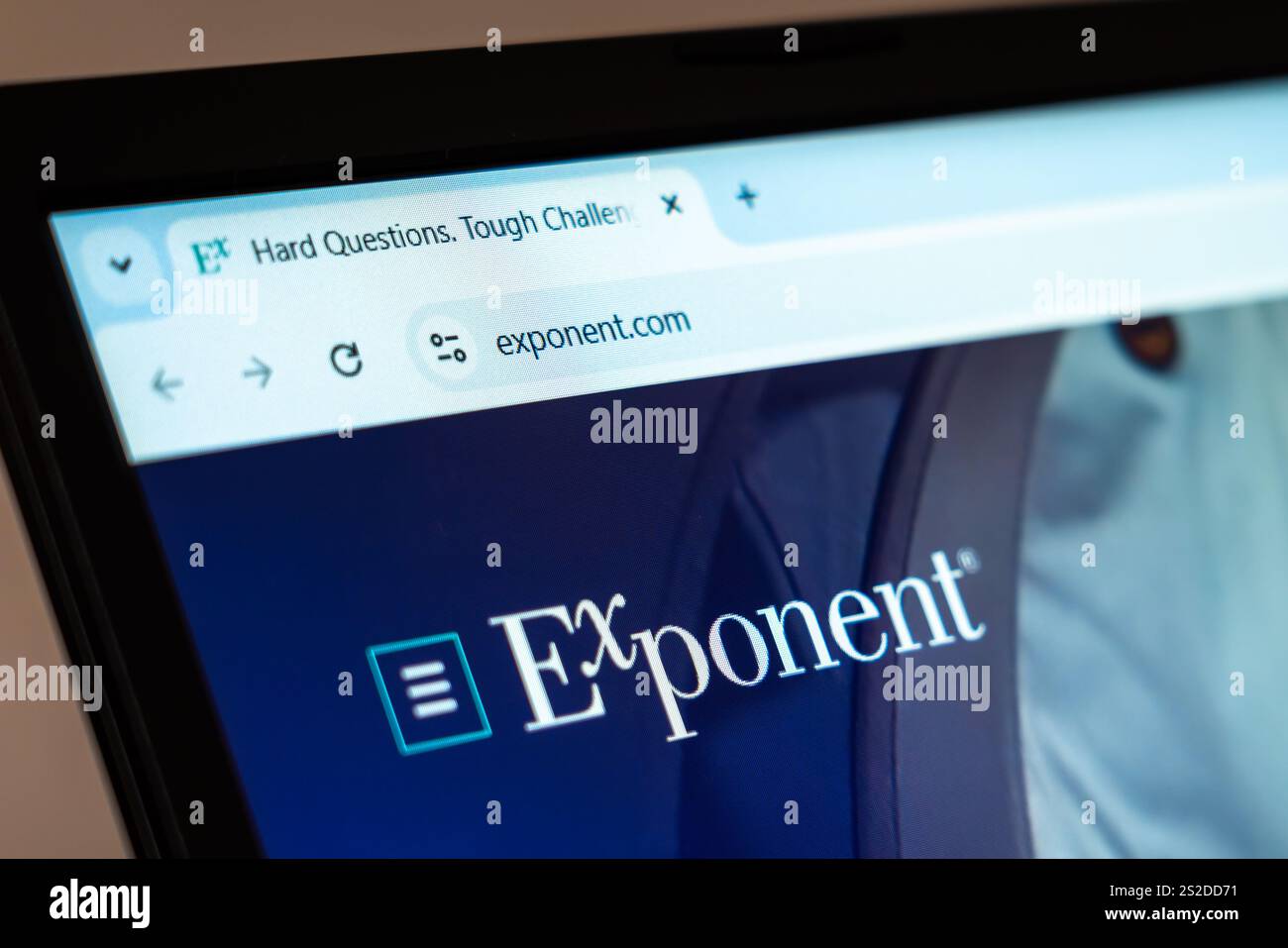 New York, USA - January 07, 2025: Exponent website displayed on ...