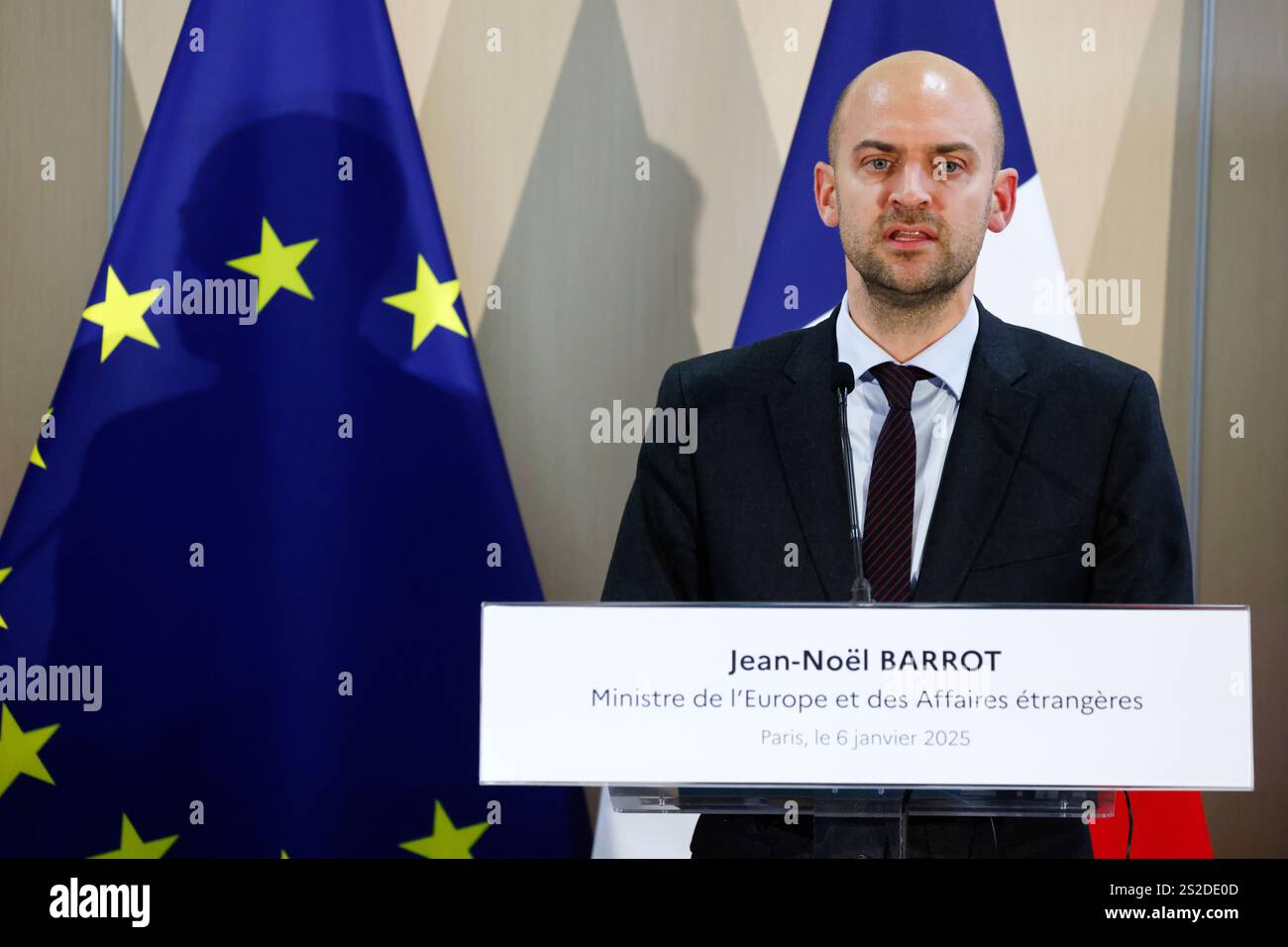French Foreign Minister Jean-Noel Barrot during the annual conference ...