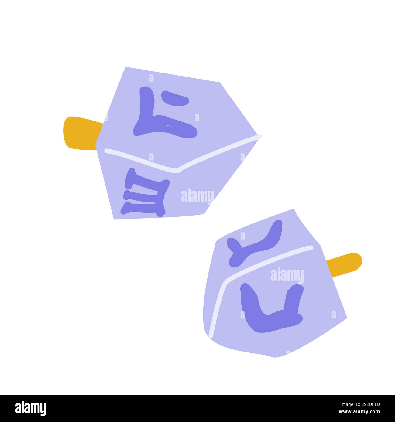 Colorful dreidels with hebrew letters for hanukkah celebrations Stock ...