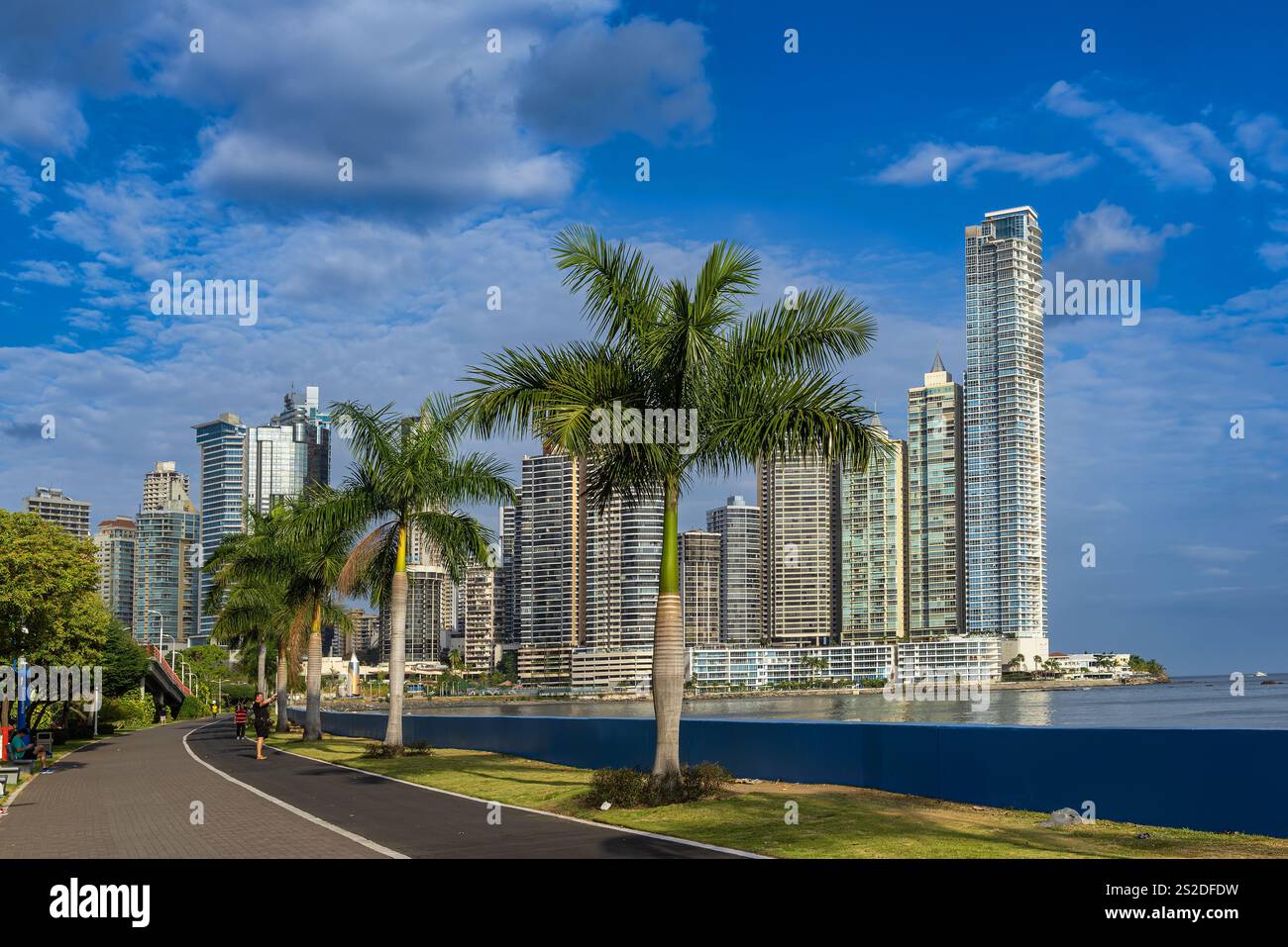 skyline in the center of the Panamanian capital Panama City Stock Photo ...