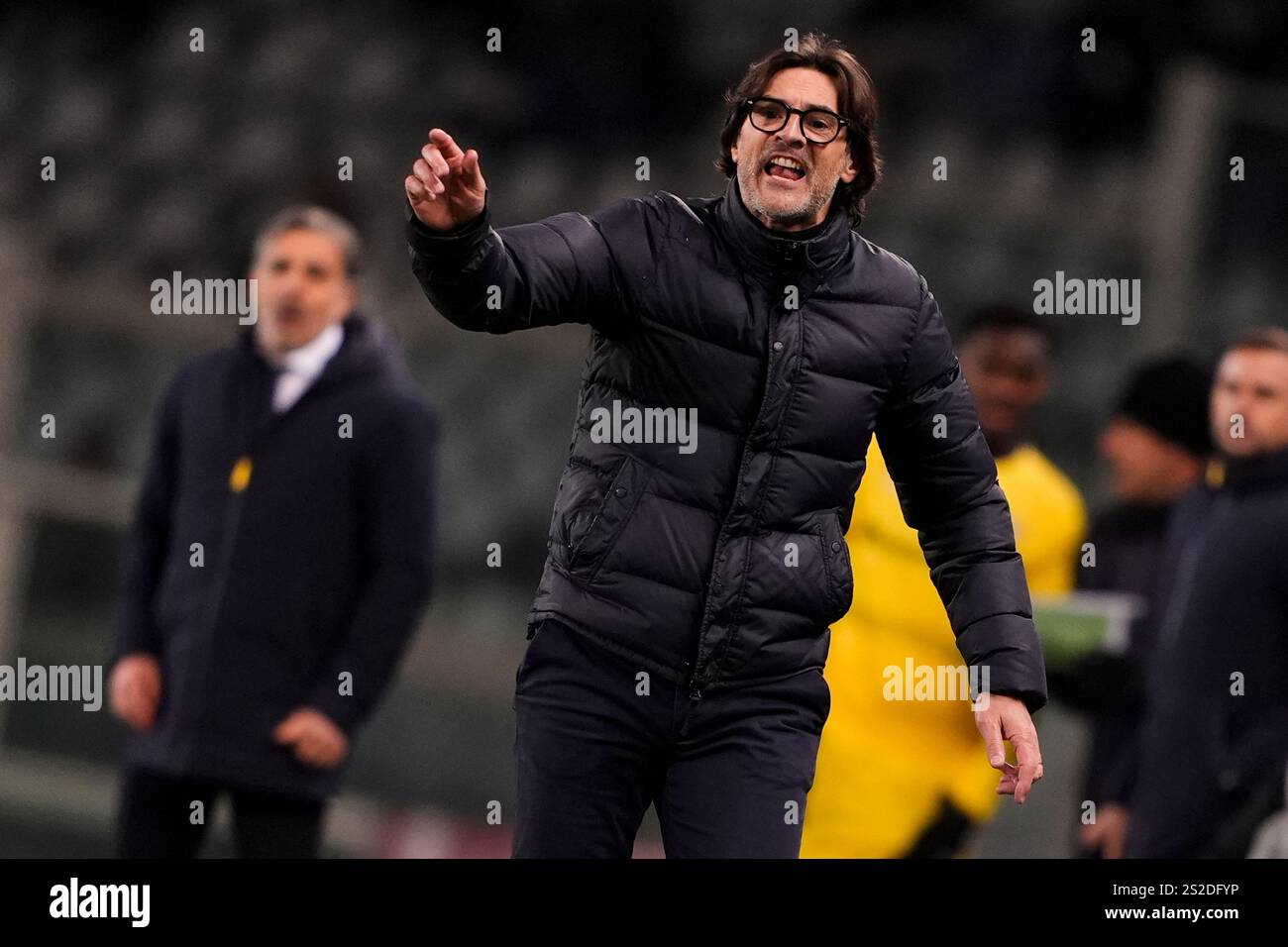 Torino’s head coach Paolo Vanoli during the Serie A soccer match ...